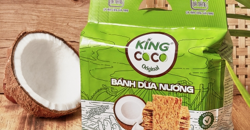 BÁNH DỪA NƯỚNG KING COCO GÓI 170g ĐẶC BIỆT